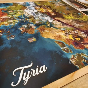 Guild Wars 2, Tyria Map, High Quality, A3, A2 & A1 Prints - Etsy