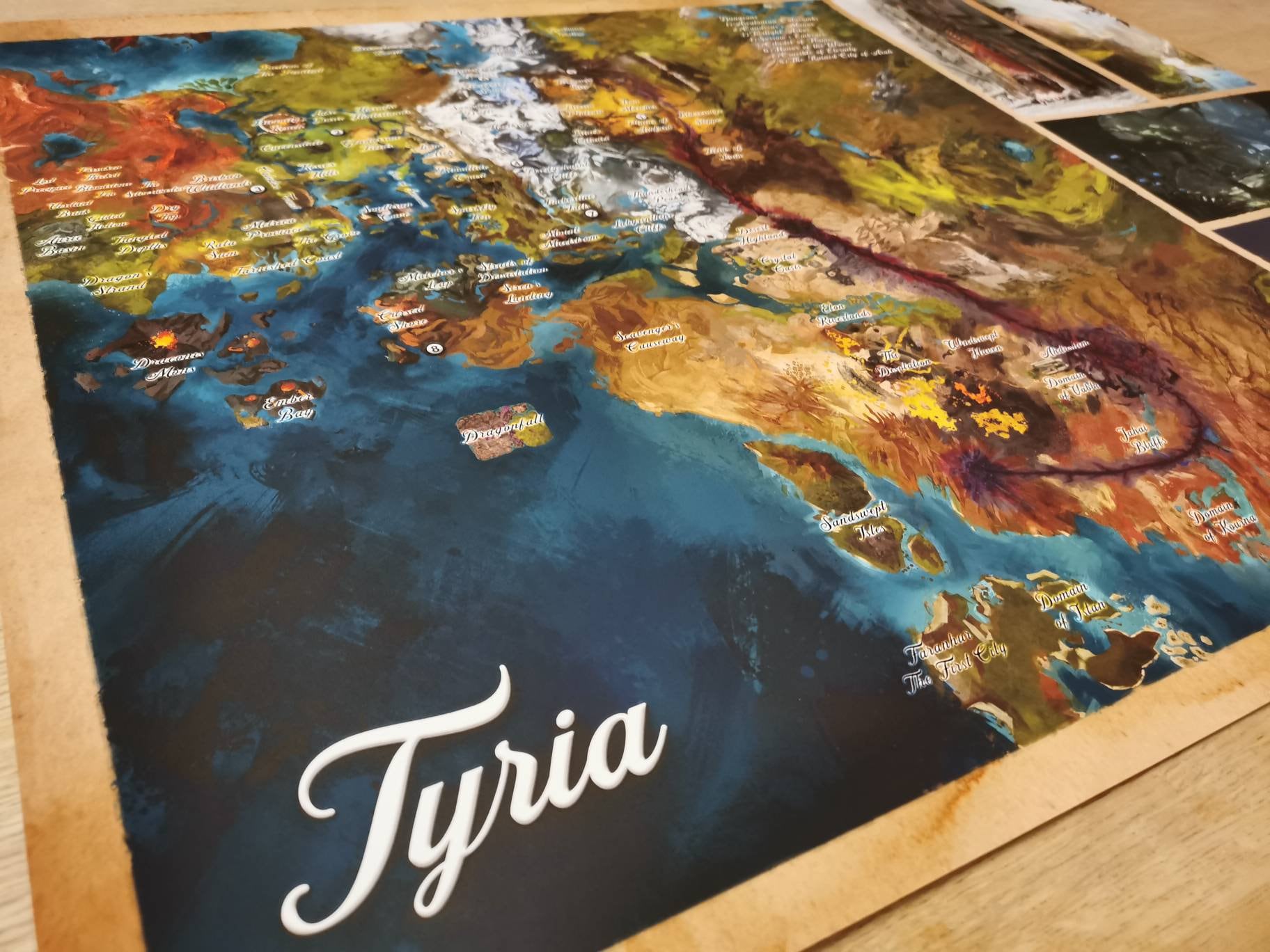 Guild Wars 2 Tyria Map High Quality A3 A2 & A1 Prints - Etsy