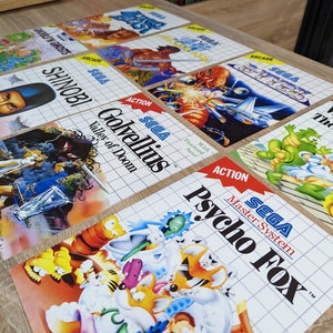 Sega Master System Box Art A4 Posters 297x210mm - Etsy
