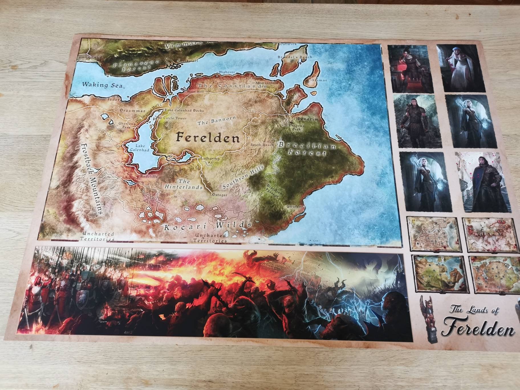 Dragon Age Origins Fereldan Map High Quality A3 A2 or A1 | Etsy UK