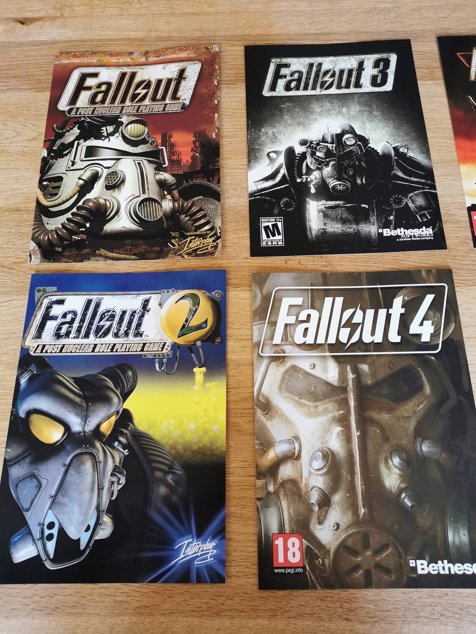 Fallout Series Box Art Prints A4 210x297mm | Etsy