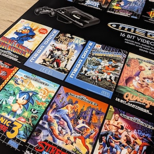 Sega Mega Drive Box Art Poster, High Quality, A1/A2 Prints (custom Made ...