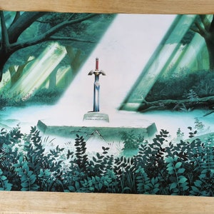 The Legend of Zelda, A Link to the Past, Master Sword Artwork, A2, A1 ...