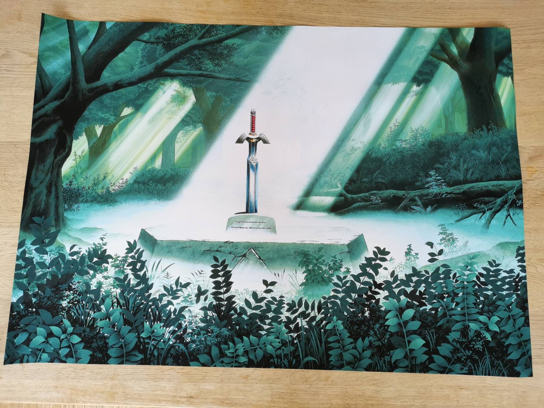 The Legend of Zelda, A Link to the Past, Master Sword Artwork, A3, A2 ...