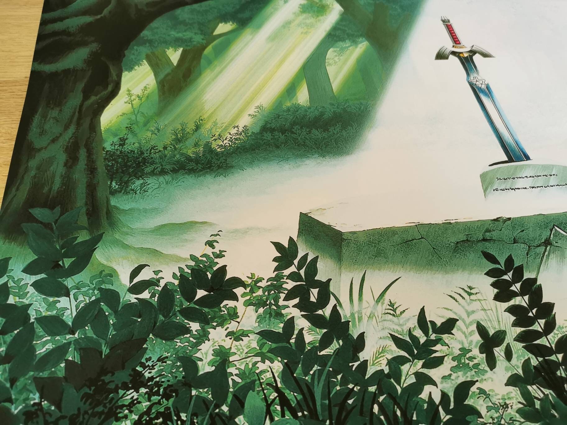 The Legend of Zelda, A Link to the Past, Master Sword Artwork, A3, A2 ...