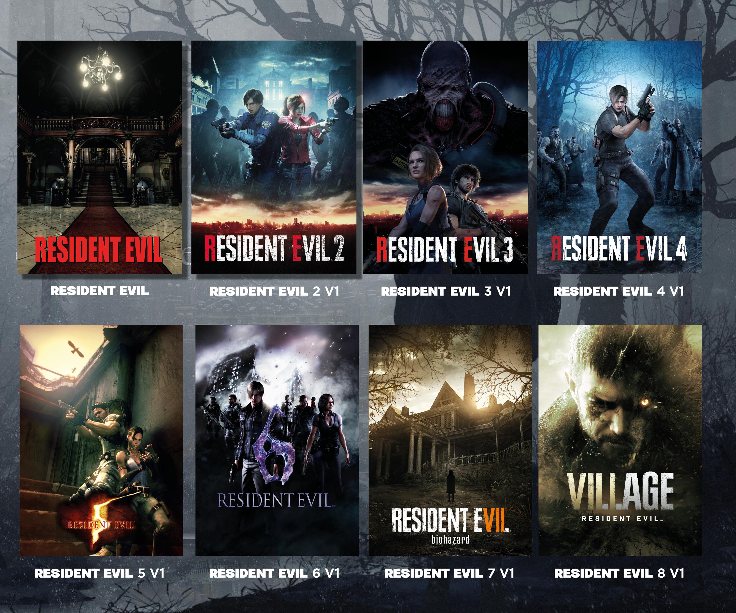 Resident Evil Art Posters A4 (297x210mm) - Etsy