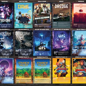 Indie Games Box Art Posters A3 (297x420mm) - Etsy