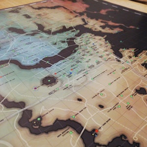 Fallout 4, Mapa de la Commonwealth, impresión de alta calidad de 600 x ...