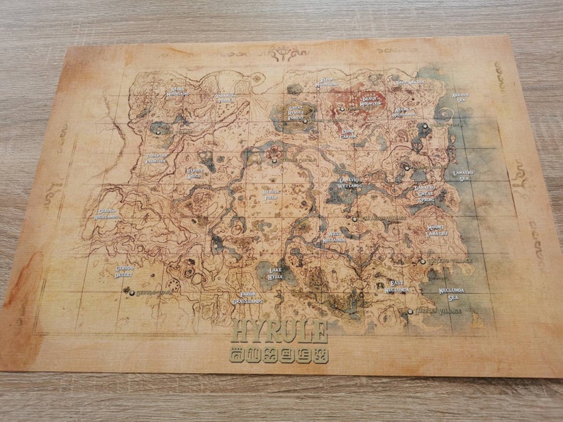 The Legend of Zelda, Breath of the Wild Print, A2, A1, HP Photo Print ...