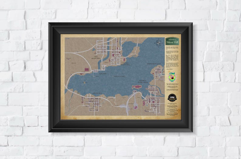 Silent Hill Map, (all Games) High Quality A1/A2/A3 Prints - Etsy
