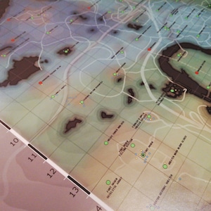 Fallout 4, the Commonwealth Map, High Quality, 600x600mm Print ...