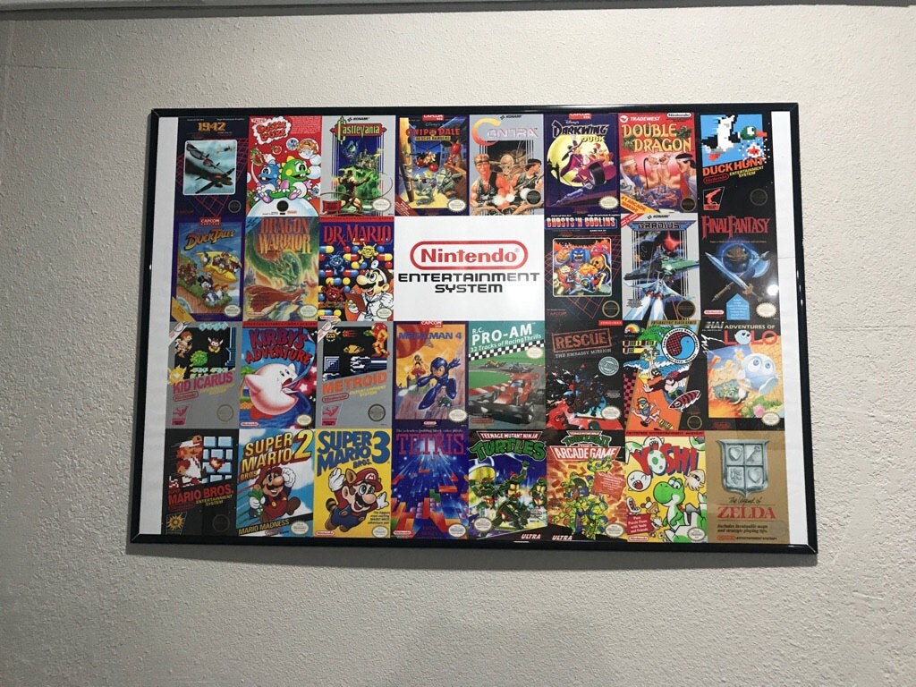 Nintendo Entertainment Sytem NES Box Art Poster High | Etsy