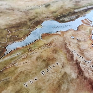 Dragon Age Inquisition, Thedas Map, High Quality, A3, A2 & A1 Prints ...
