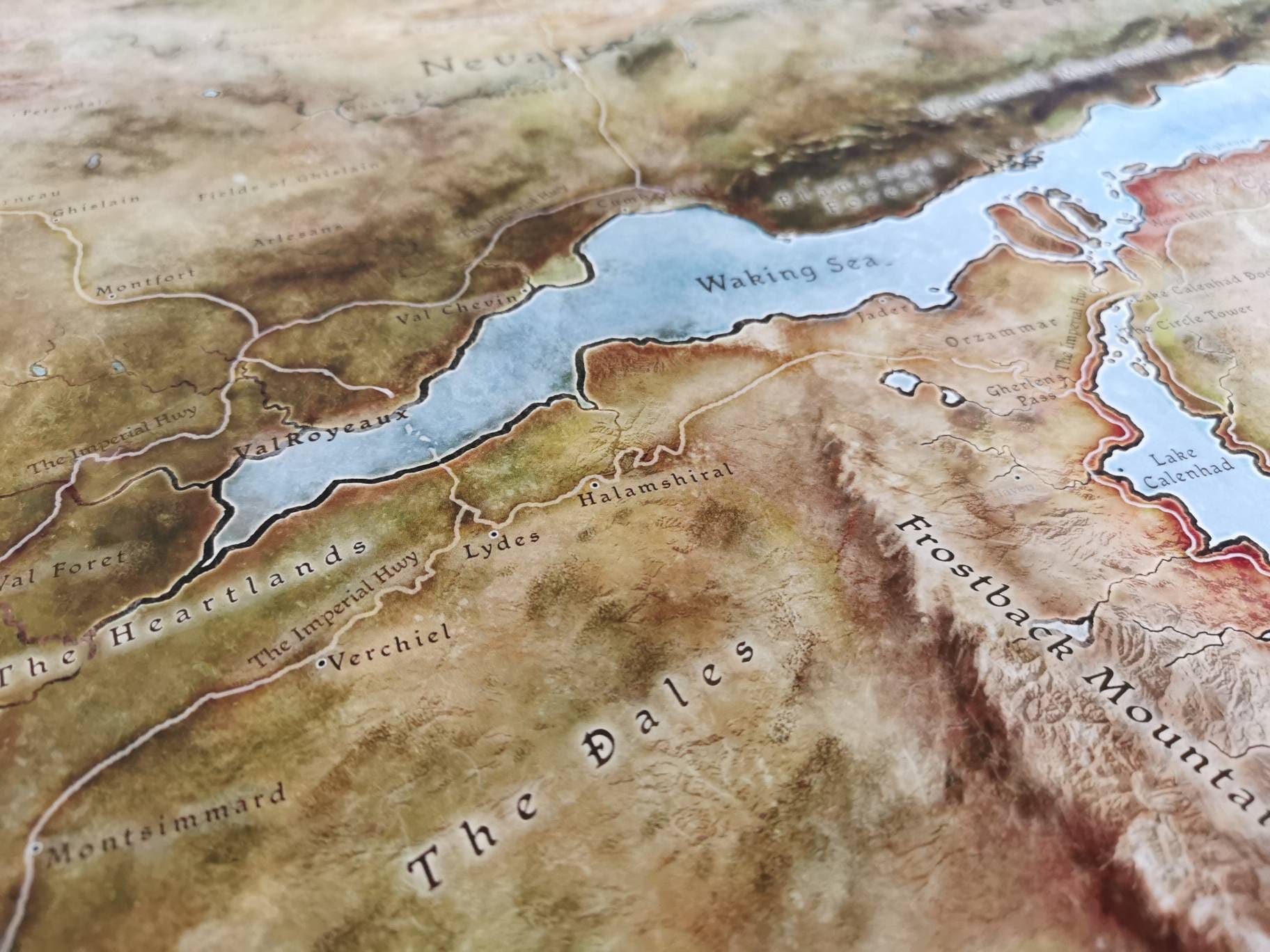 Dragon Age Inquisition Thedas Map High Quality A3 A2 & A1 | Etsy