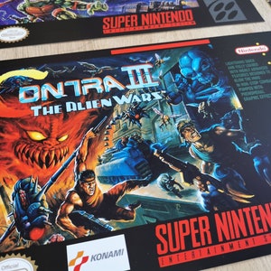 SNES Box Art A4 Prints (297x210mm) Super Nintendo Entertainment System ...
