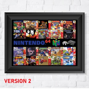 Nintendo 64 Box Art Poster, High Quality, A1/A2 Prints (N64) (custom ...