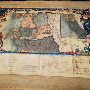 The World of the Witcher Map, the Northern Kingdoms, High Quality, A1 ...