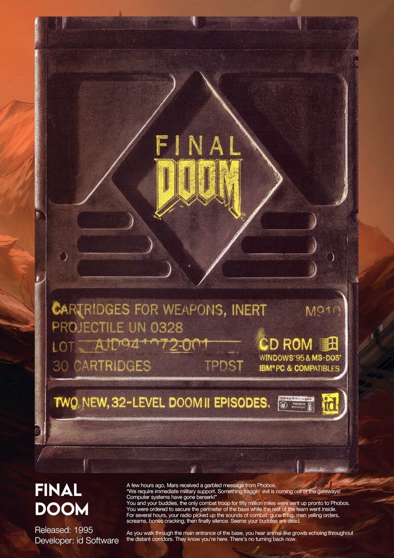 Doom Box Art Posters A4 297x210mm - Etsy UK