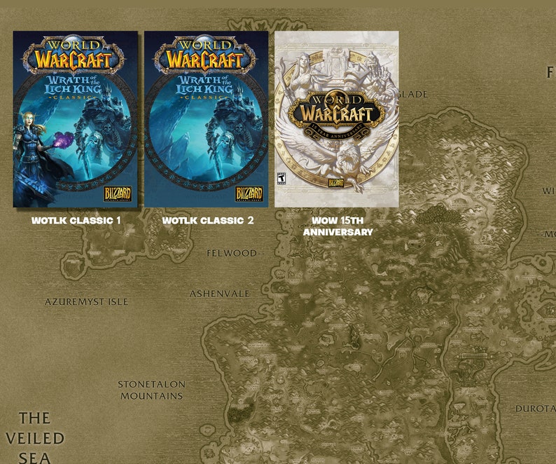 World of Warcraft Box Art Poster A4 297x210mm Blizzard WOW - Etsy