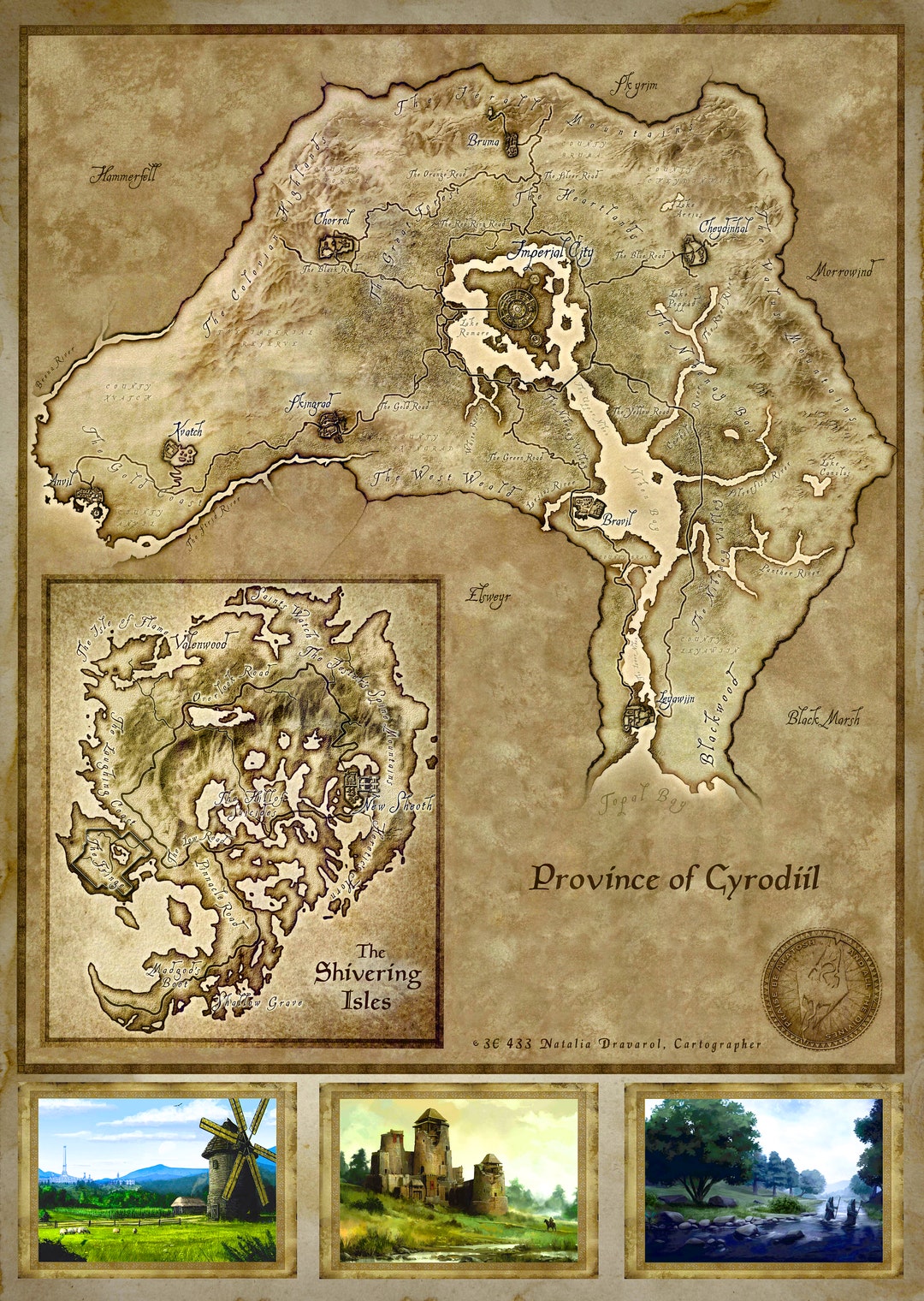 Oblivion Shivering Isles Map