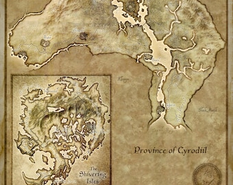 Elder Scrolls Oblivion Map