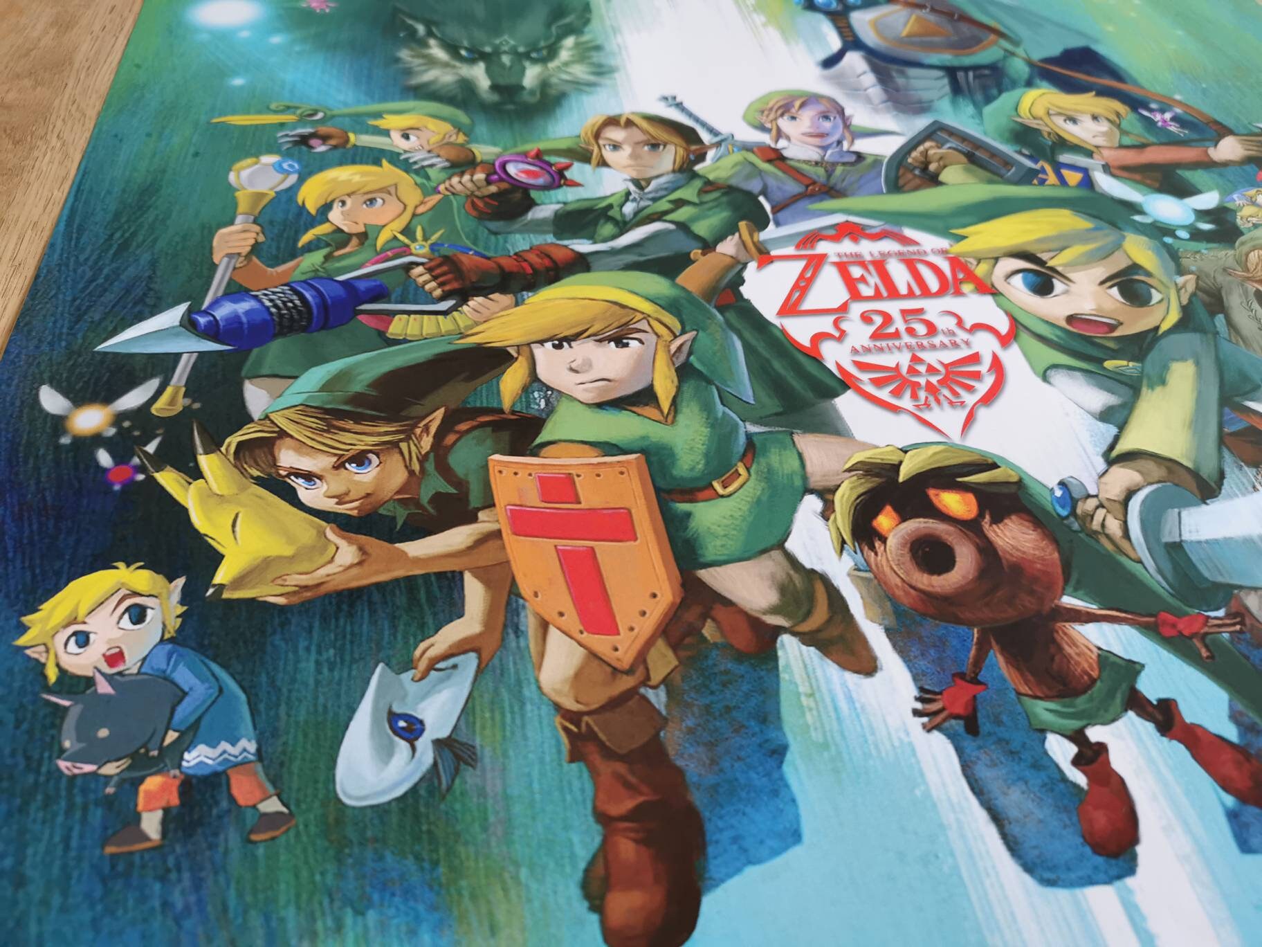 Legend Of Zelda 25th Anniversary Fabric Poster