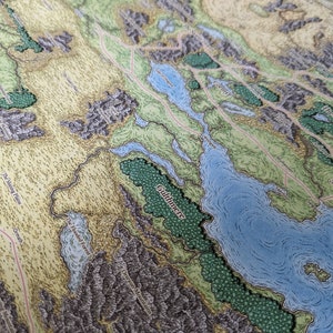 The Sword Coast Map, High Quality, A1/a2/a3/16x24 Prints - Etsy