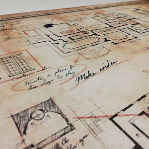 Resident Evil, the Spencer Mansion Plan, High Quality, A3 Prints - Etsy