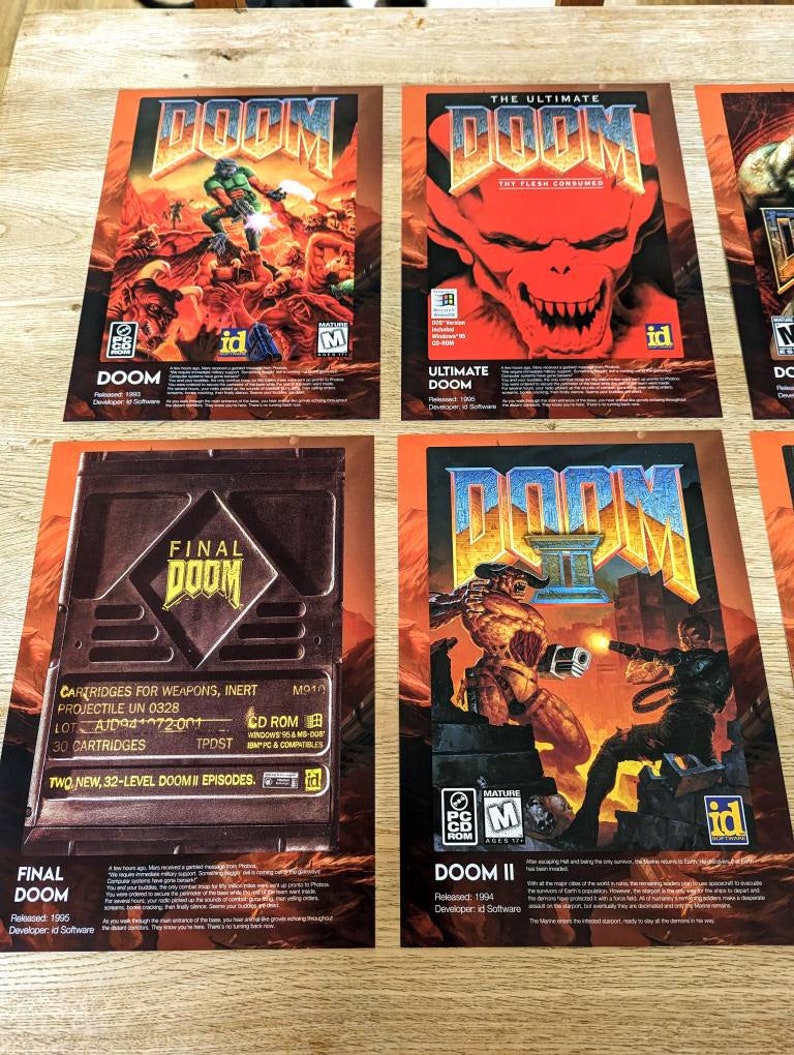 Doom Box Art Posters A4 297x210mm - Etsy UK