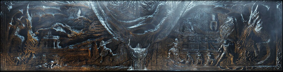 Skyrim Alduin's Wall High Quality Large Print - Etsy