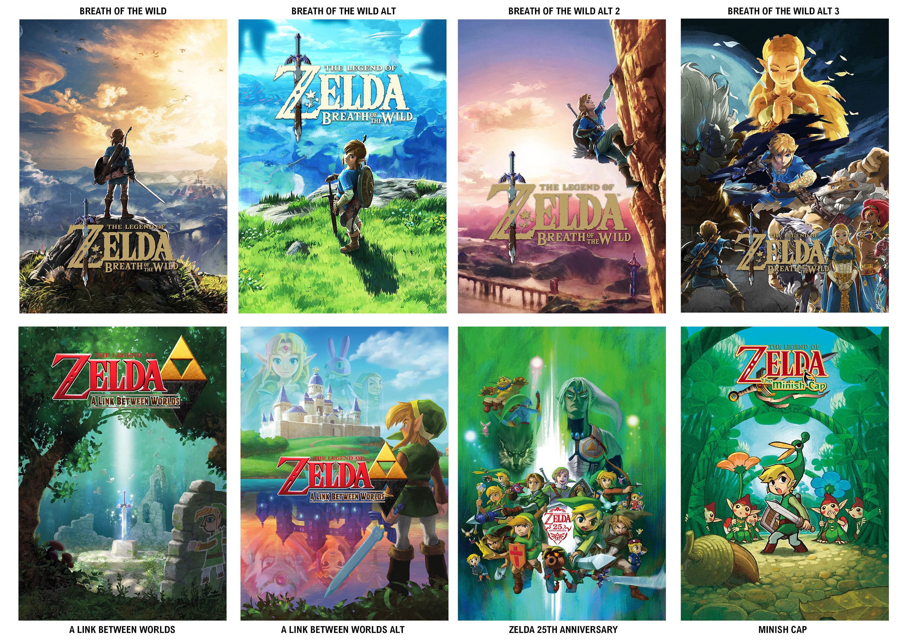 The Legend of Zelda Custom Box Art A3 420x297mm or 11x14 - Etsy UK