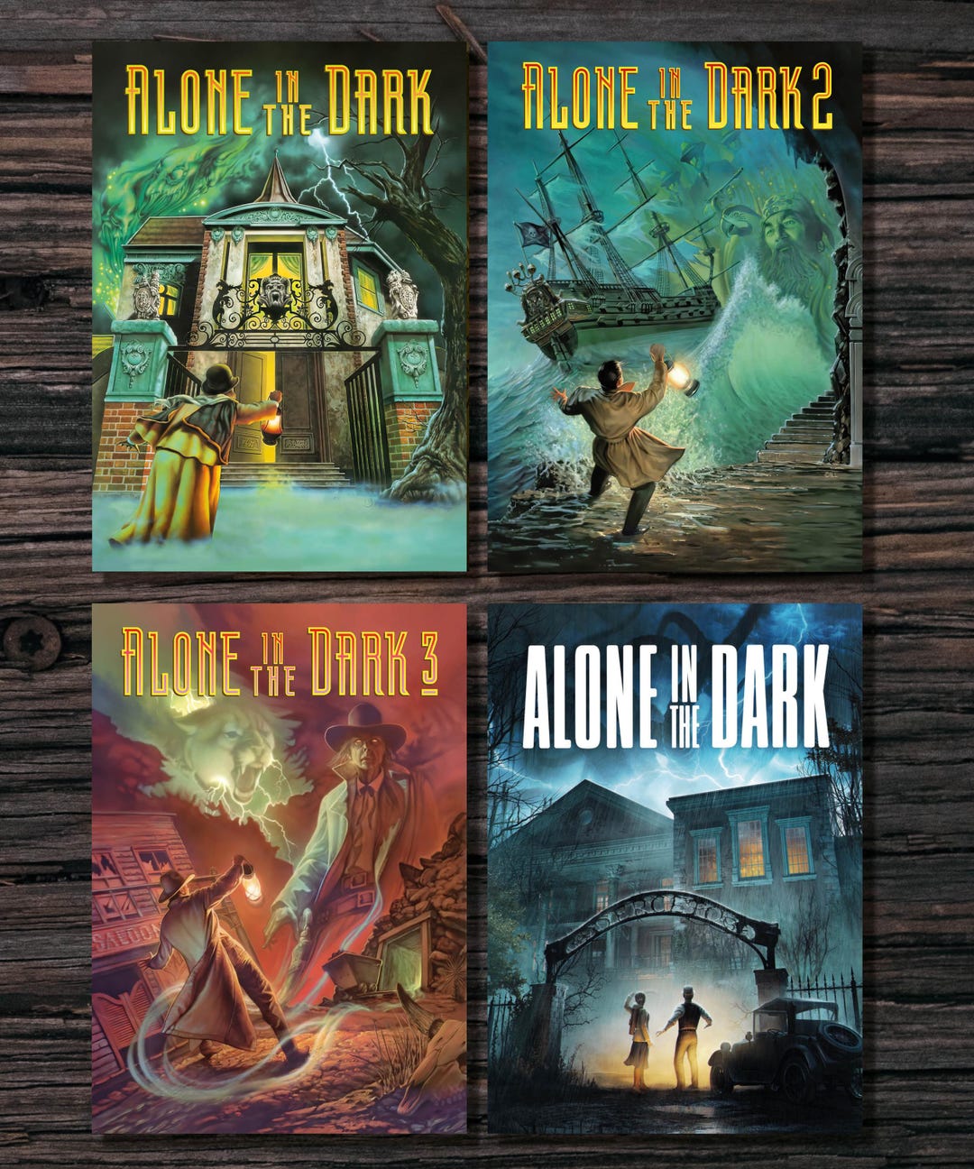 Alone in the Dark Trilogy Box Art A4 Posters 297x210mm - Etsy