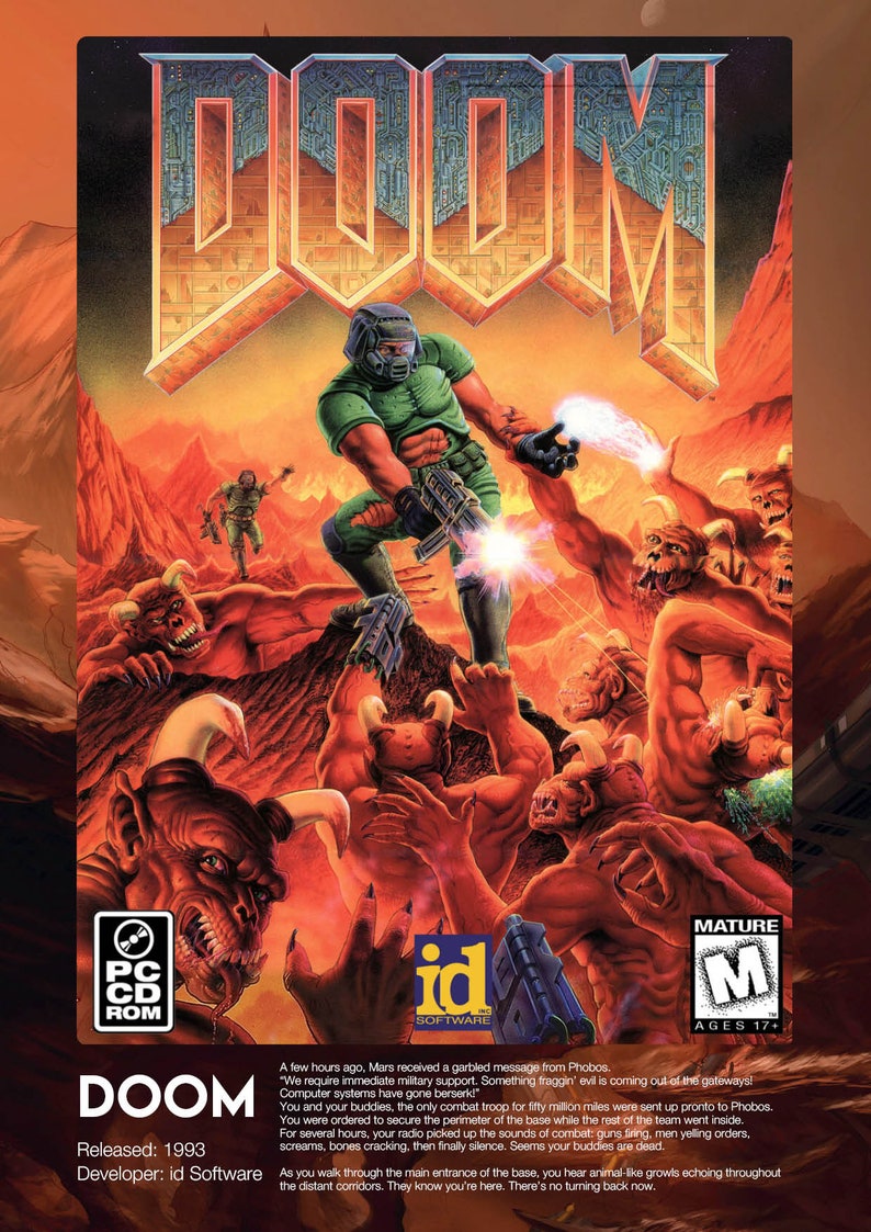 Doom Box Art Posters A4 297x210mm - Etsy UK