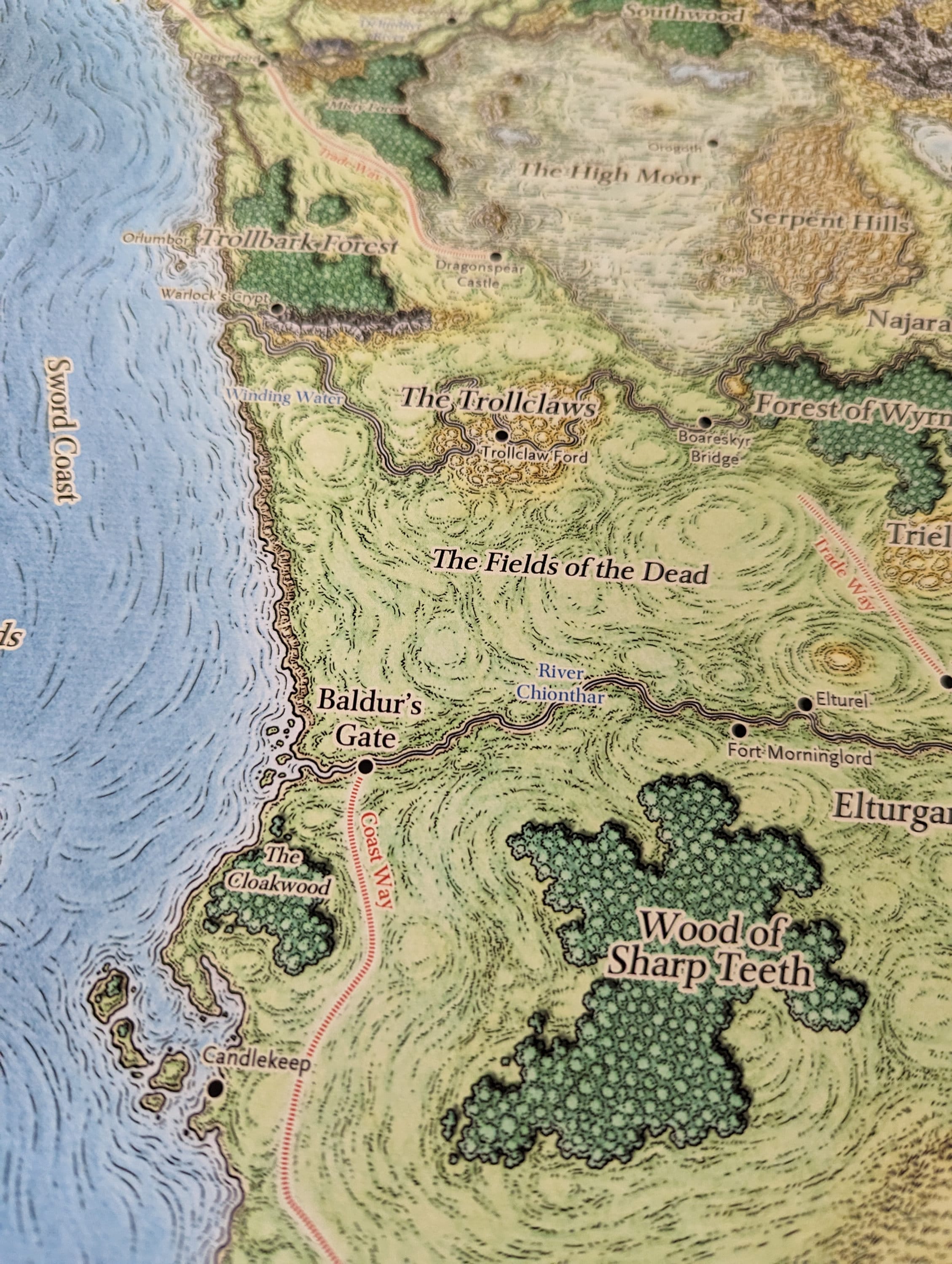 The Sword Coast Map, High Quality, A1/a2/a3/16x24 Prints - Etsy