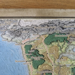 The Sword Coast Map, High Quality, A1/a2/a3/16x24 Prints - Etsy