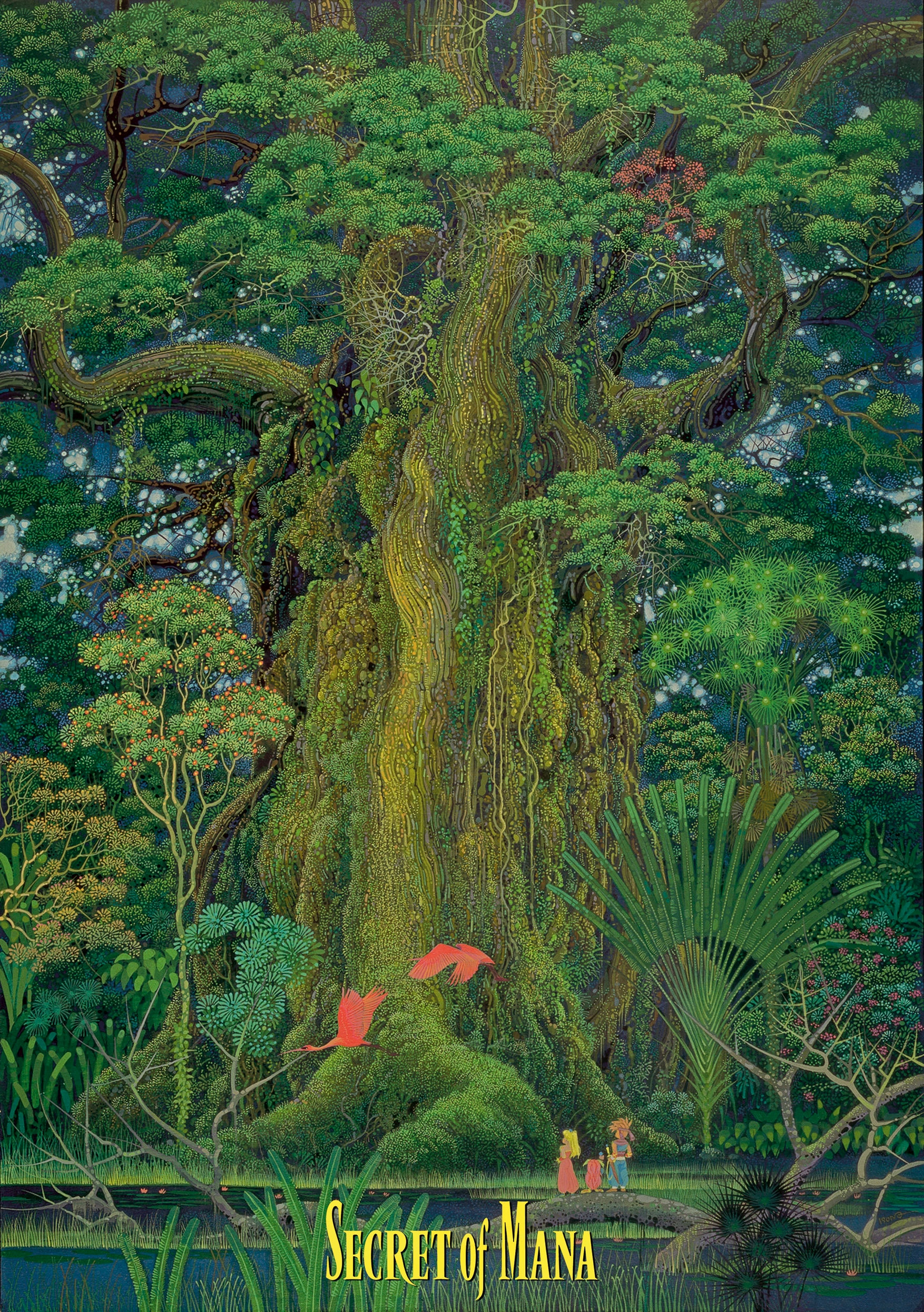 Secret of Mana Mana Tree Print A2 A1 or 500x700mm HP Photo - Etsy UK