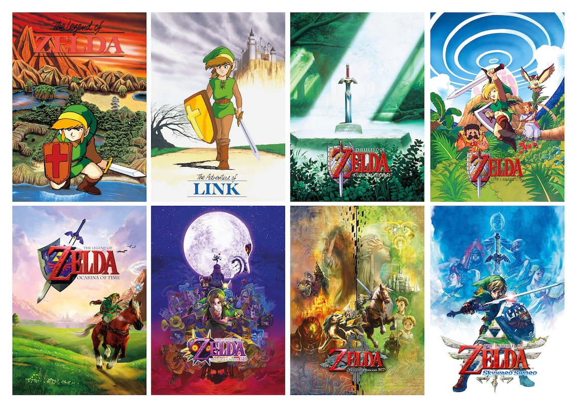 The Legend of Zelda Custom Box Art A4 297x210mm or 8x10 | Etsy