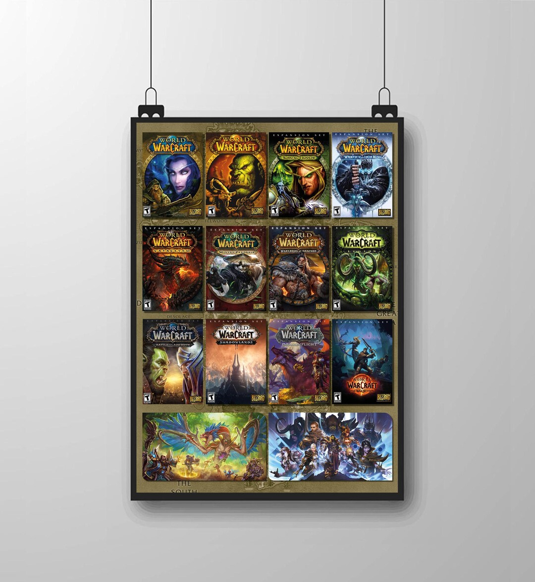 World of Warcraft Box Art Covers, A1/ A2 / A3, HP Photo Print - Etsy