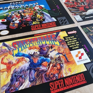 SNES Box Art A4 Prints 297x210mm Super Nintendo Entertainment System - Etsy