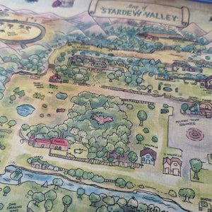 Stardew Valley Map, High Quality, A1/A2/A3 Prints - Etsy