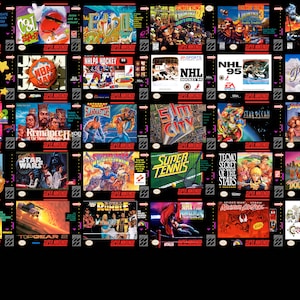 SNES Box Art A4 Prints (297x210mm) Super Nintendo Entertainment System ...