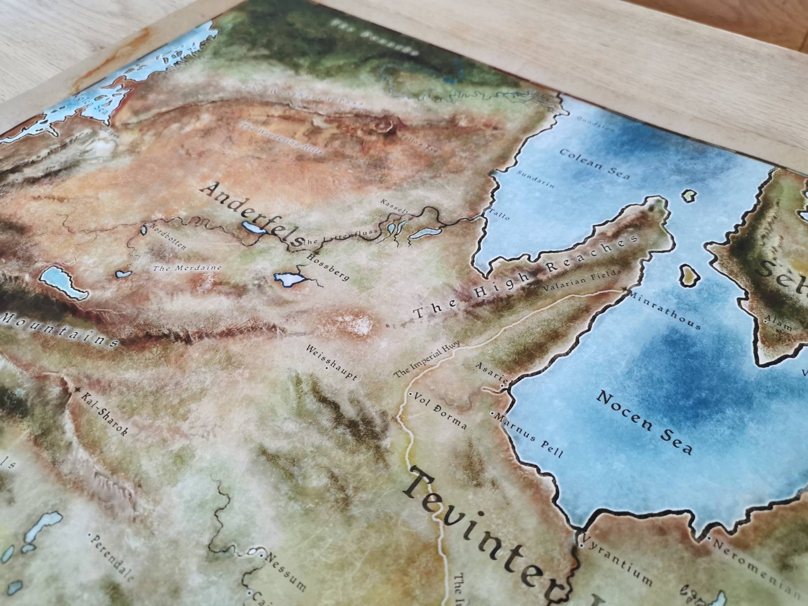 Dragon Age Inquisition, Thedas Map, High Quality, A3, A2 & A1 Prints ...