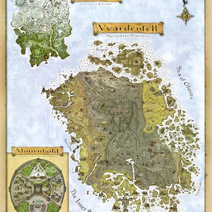 Morrowind, Vvardenfell Map (the Elder Scrolls 3), High Quality, Large ...