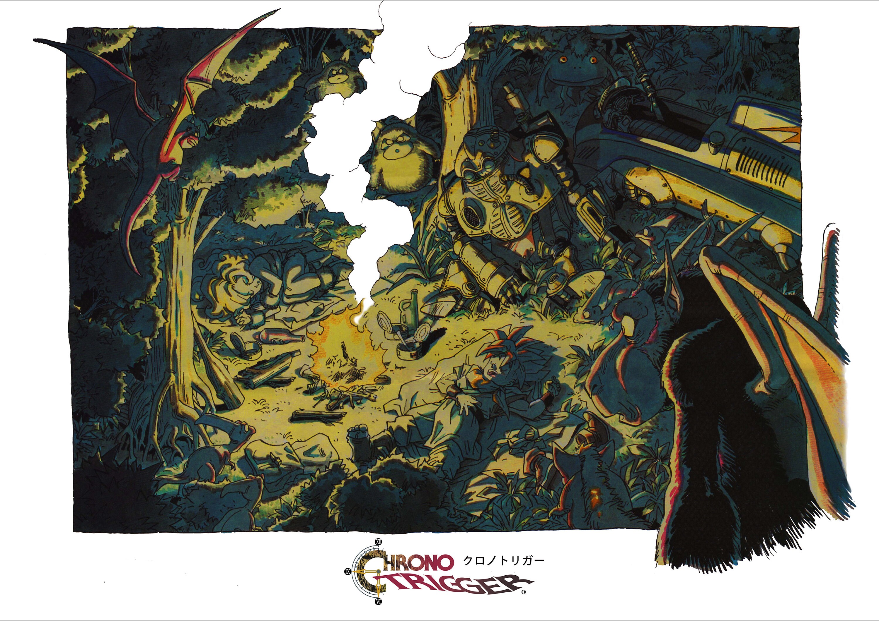 Chrono Trigger Camp Fire Print A3 A2 or A1 HP Photo Print - Etsy Canada