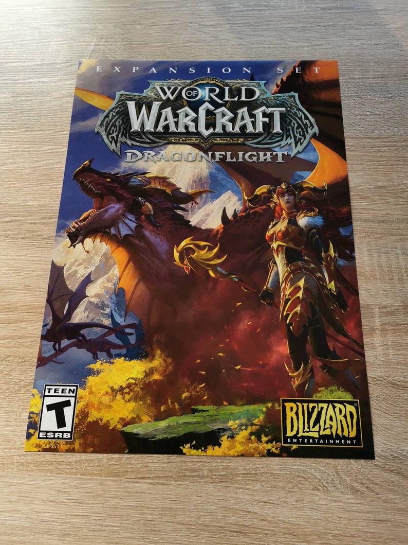 World of Warcraft Box Art Poster A4 297x210mm Blizzard WOW - Etsy