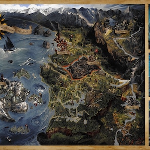 The World of the Witcher 3 Map, High Quality, A1 A2 and A3 Prints ...