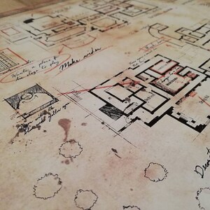 Resident Evil, Spencer Mansion Plan, High Quality A3/A2 DIGITAL FILE ...