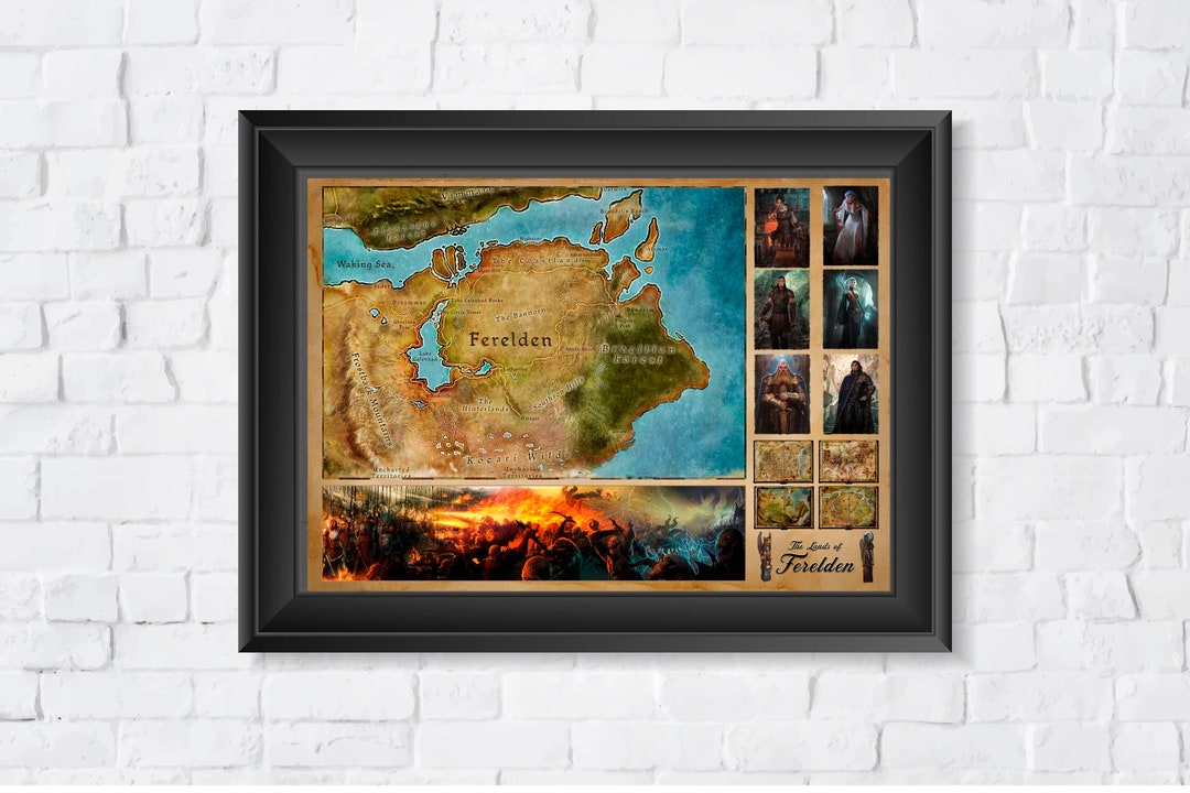 Dragon Age Origins, Fereldan Map, High Quality, A3, A2 or A1 Prints - Etsy