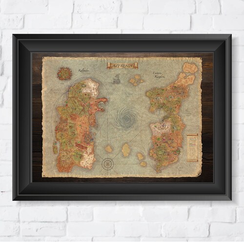 World of Warcraft Vanilla Azeroth World Map Alternative | Etsy UK
