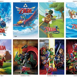 The Legend of Zelda, Custom Box Art, A4 (297x210mm) or 8x10 Inch High ...